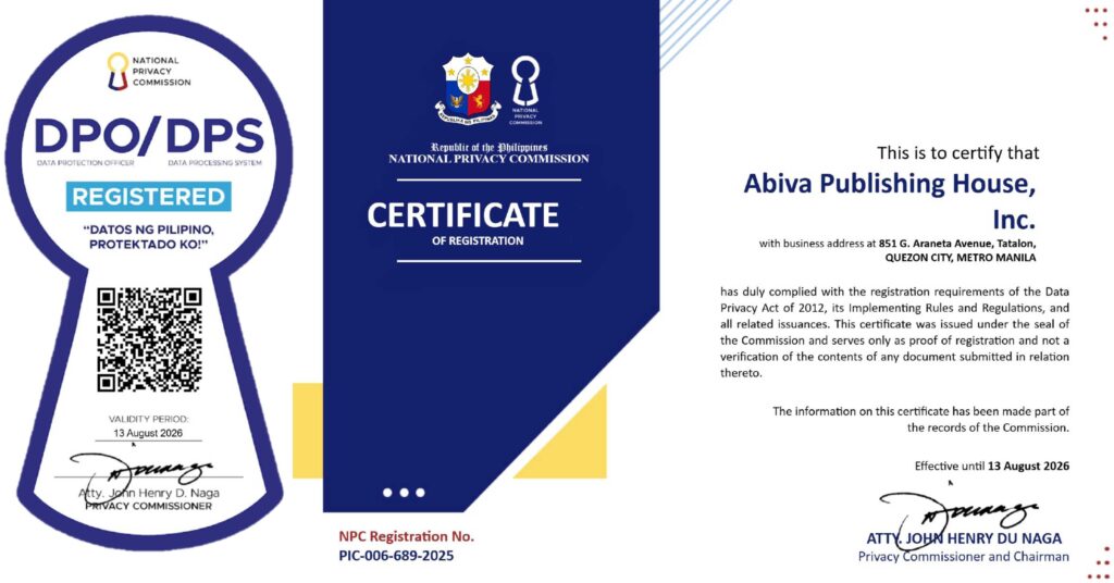 NPC Seal of Registration - Abiva Publishing House Inc.